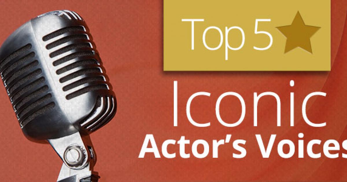 The voice can transform a bad day into a great one! these actors know